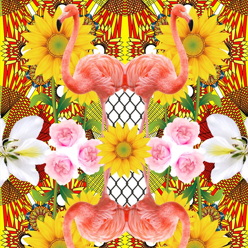 Polyester Fabric Bird & Flower Styles Upholstery C... – Grandado