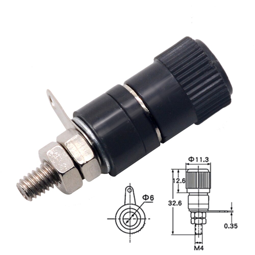 1PCS 4mm Banana Socket Nickel Plated Binding Post ... – Grandado