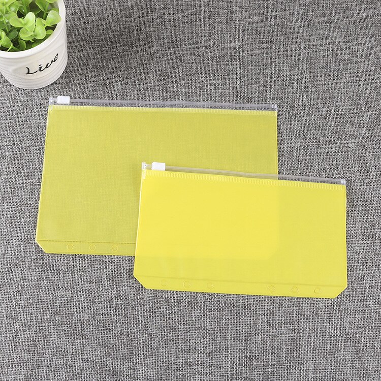 5PCS A5 Thick 6-hole transparent information Bags ... – Grandado
