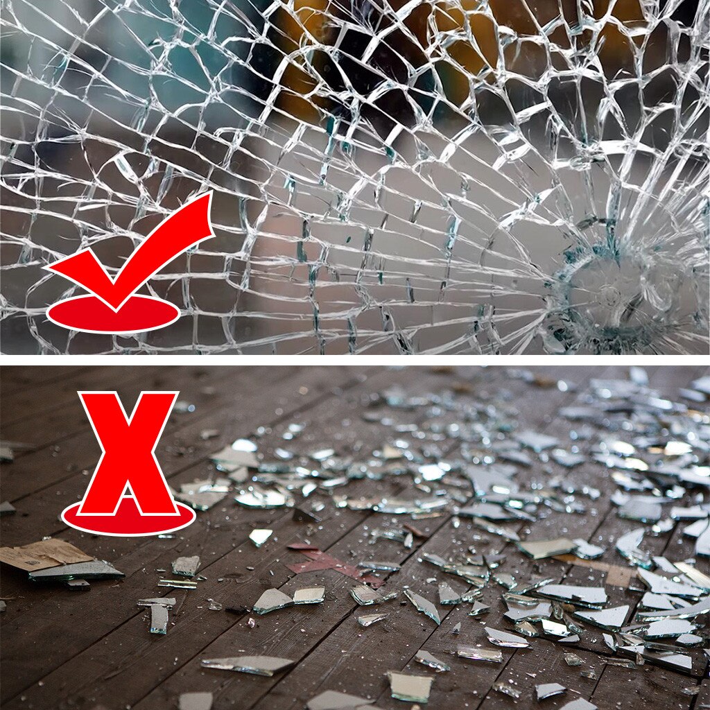 20cm X 2m Safety Security Window Film Clear Glass ... – Vicedeal