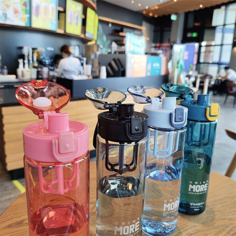 800ml BPA Free Transparent Plastic Water Bottle Le... – Grandado