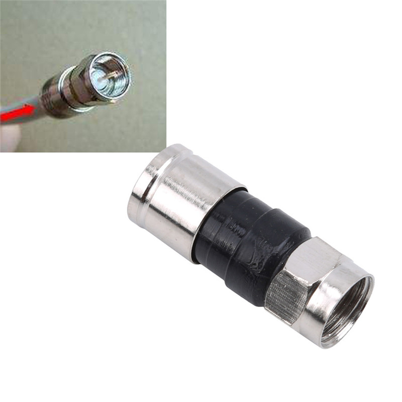10Pcs F-Type Male Plug Compression Connectors For ... – Grandado