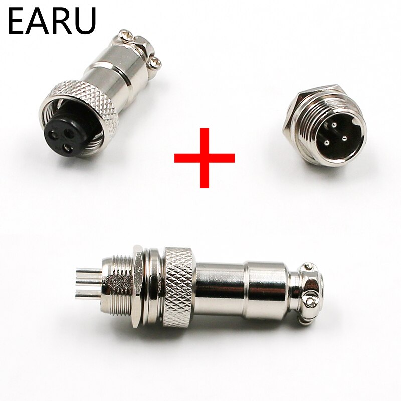 1Set 7/16" GX12 2 3 4 5 6 7 Pin Male Female 12mm M... – Grandado
