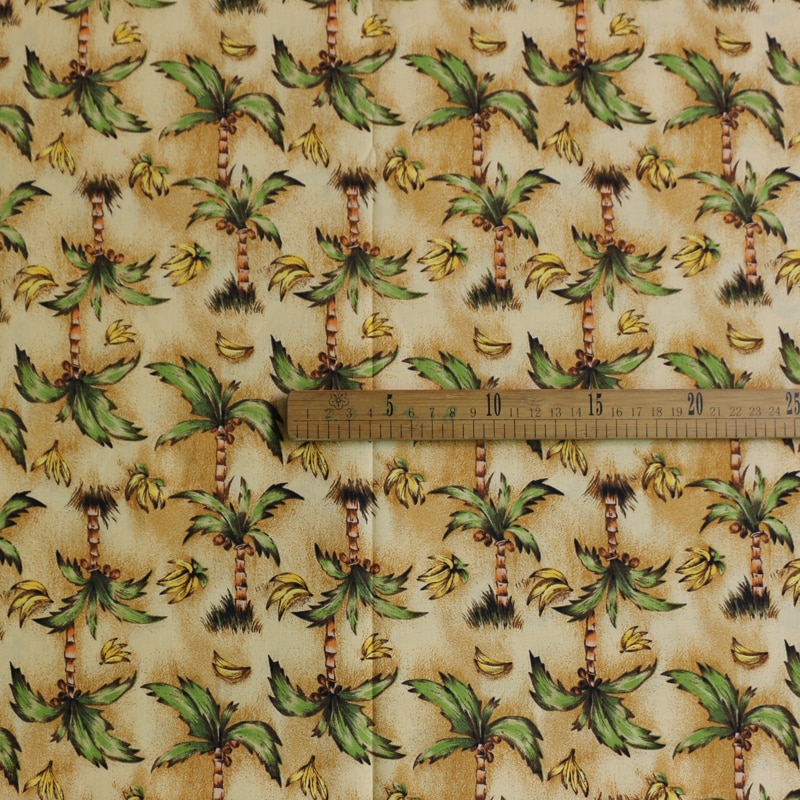 100cm*110cm Banana trees print cotton cloth craft ... – Grandado