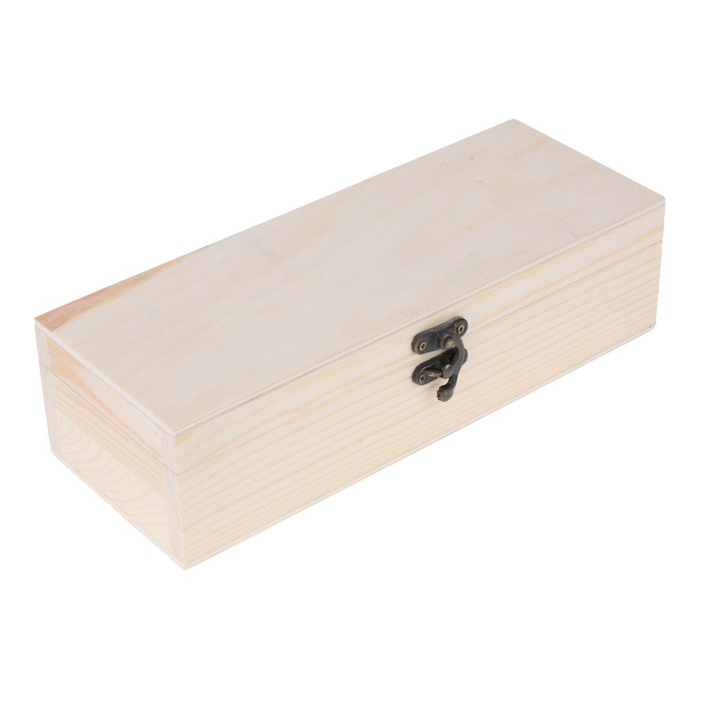 4 Grids Natural Wood Box Wooden Jewelry Organizer ... – Grandado