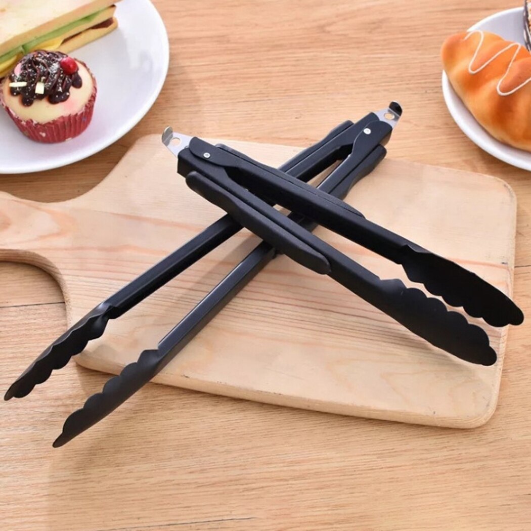 3 Pairs Stainless Steel Food Tongs Nonslip Multifu... – Grandado