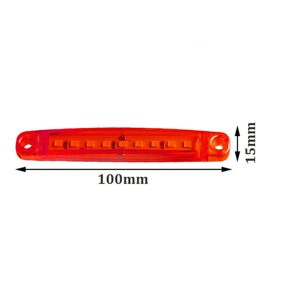 10pcs Red 24V 9 SMD LED Auto Car Bus Truck Lorry S... – Vicedeal