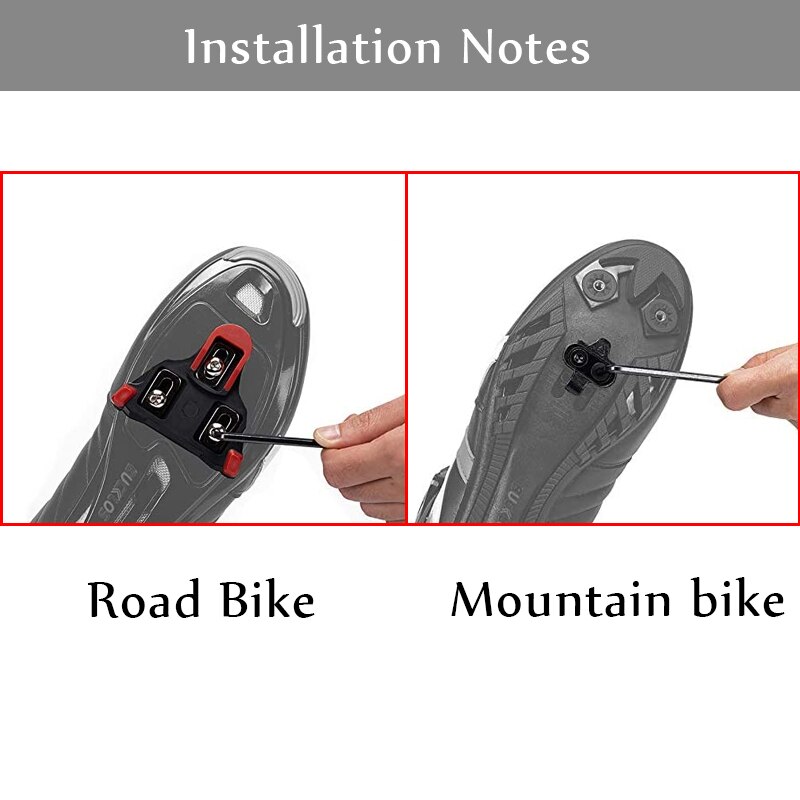 BUCKLOS Mountain Bike Pedals Cleats Road Bike Clea... – Vicedeal
