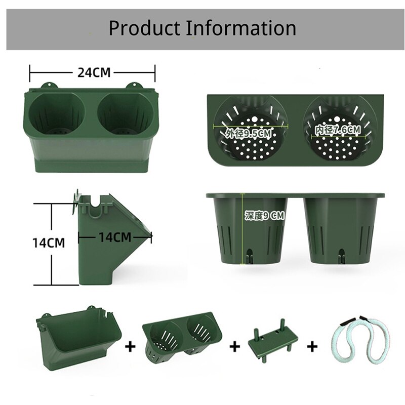 Three-dimensional Box Flower Wall Planter Trough V... – Grandado