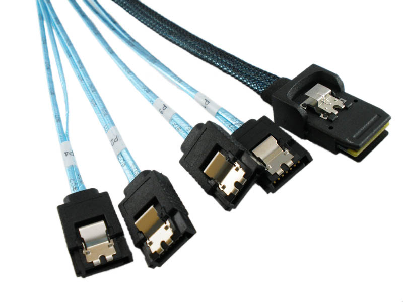 Mini SAS 36Pin SFF8087 to 4 X sata 7pin hard disk ... – Vicedeal