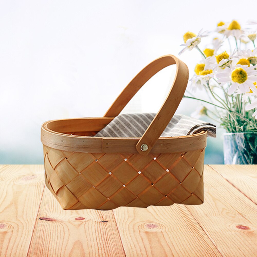 Portable Rattan Storage Container Storage Basket H... – Grandado