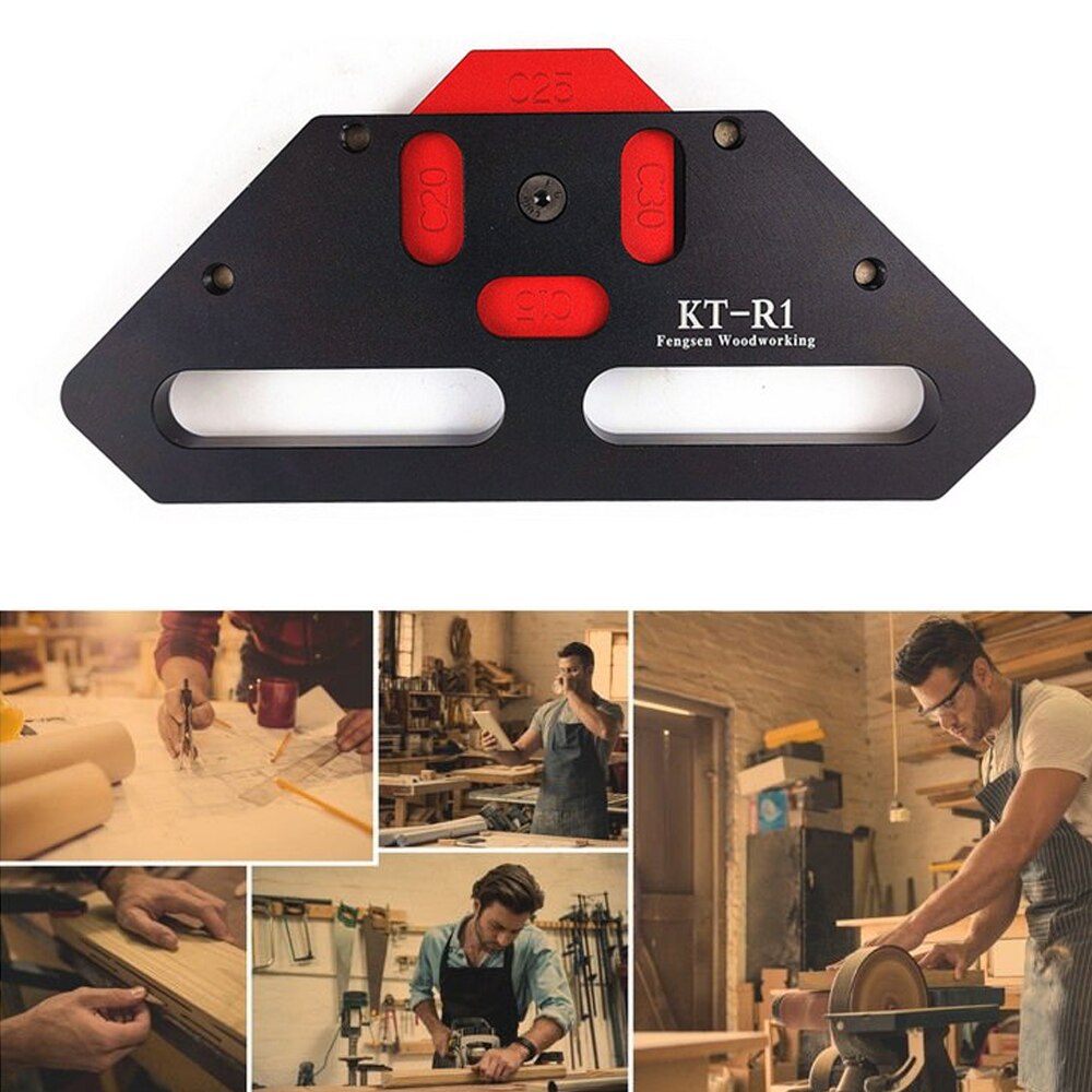 KE-R1 Woodworking Arc Positioning Template R Corne... – Grandado
