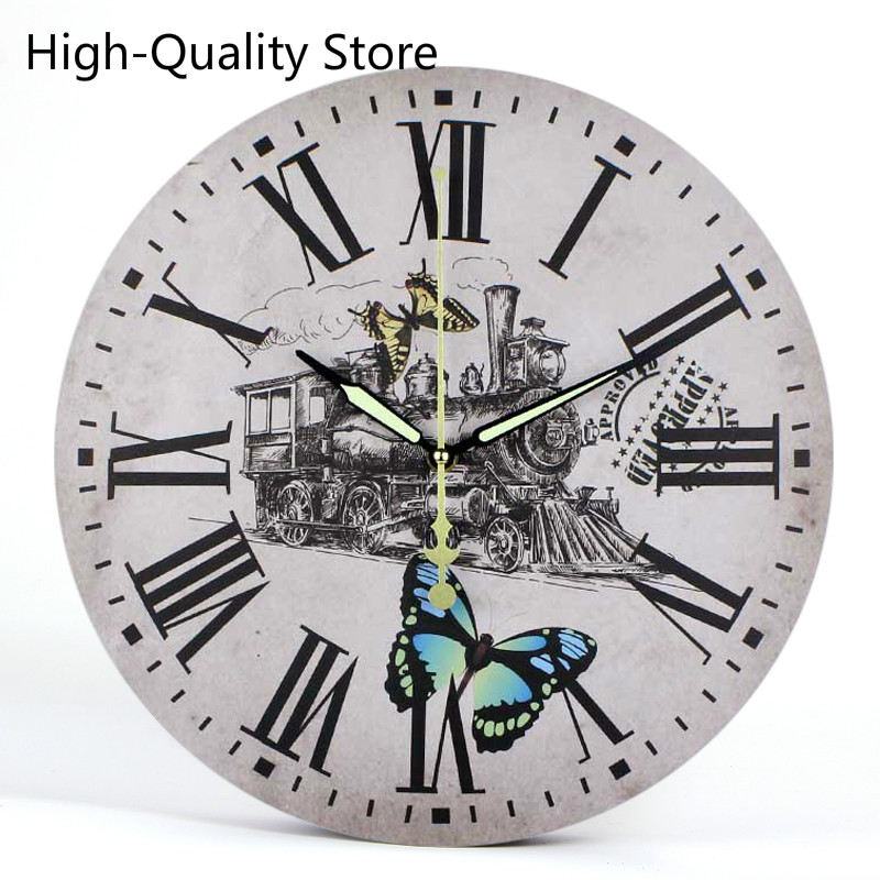 Home Living Vintage Wall Clock Modern Hanging Watc... – Grandado