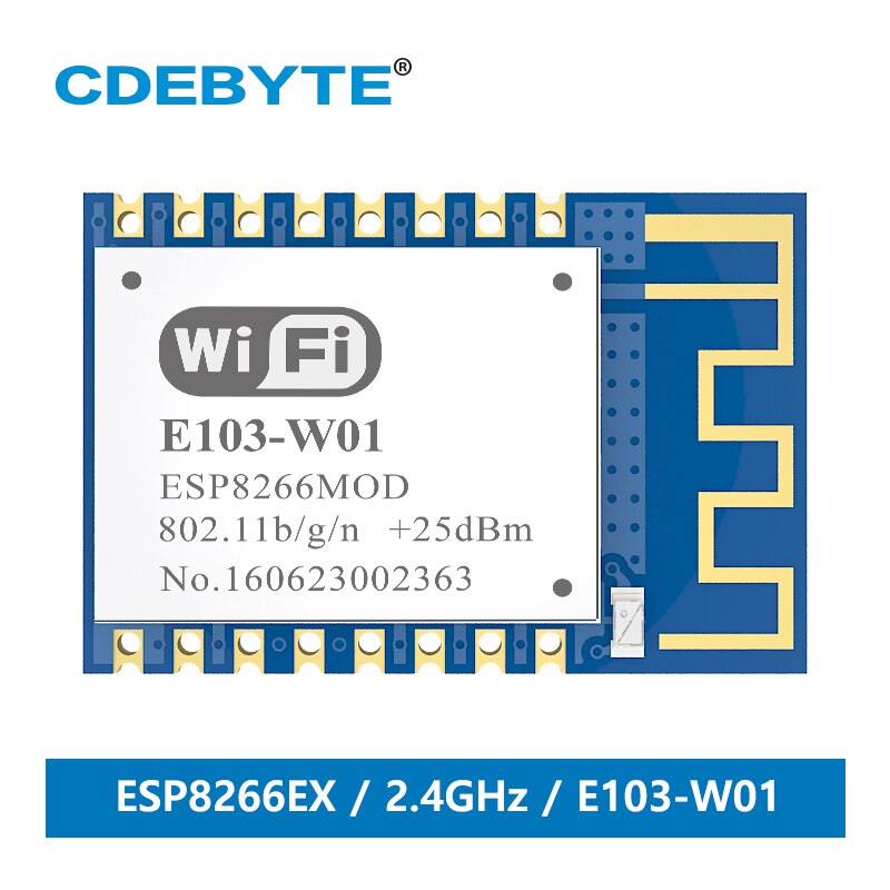 Esp 8266ex 2.4 ghz 20 dbm 100mw uart wifi-module 1... – Grandado