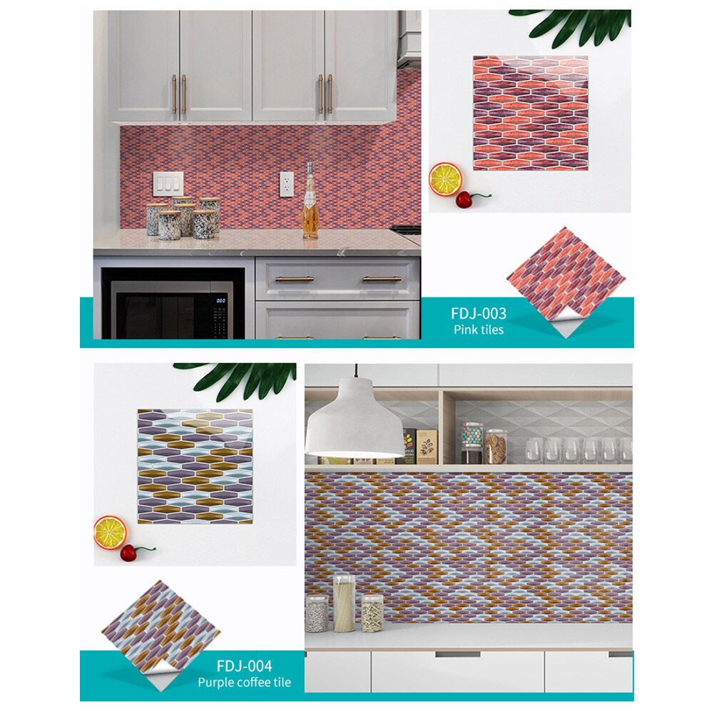 10Pcs Tile Stickers Hand Making Tile Stickers Bath... – Grandado