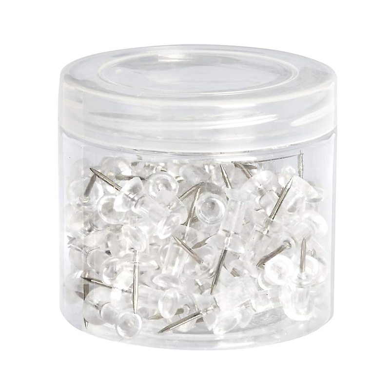 50/100Pcs Push Pins Cork Board Pin Clear Standard ... – Grandado