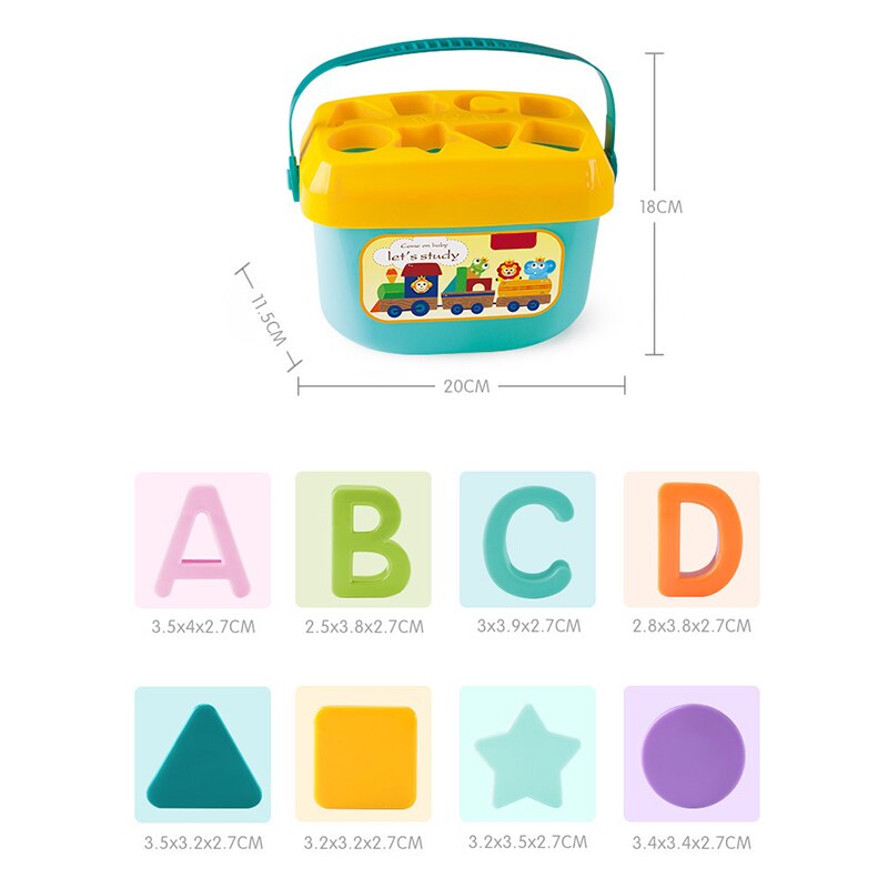 16PCS Colorful Shape Matching Toys Letter Shape Co... – Vicedeal