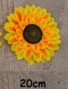 Big size kunstzijde zonnebloem geel polyester bloe... – Vicedeal