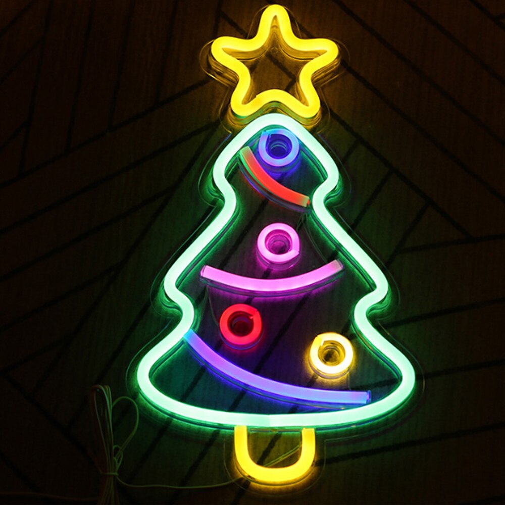 Usb-driven led neon nattlampa banan julgran popsic... – Grandado