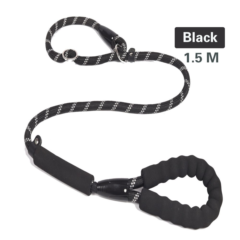 Large Dog Reflective Rope Dog Lead Leash 5 Color N... – Grandado