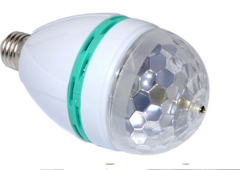 E27 mini 3W 6W Colorful Auto Rotating RGB LED Bulb... – Grandado