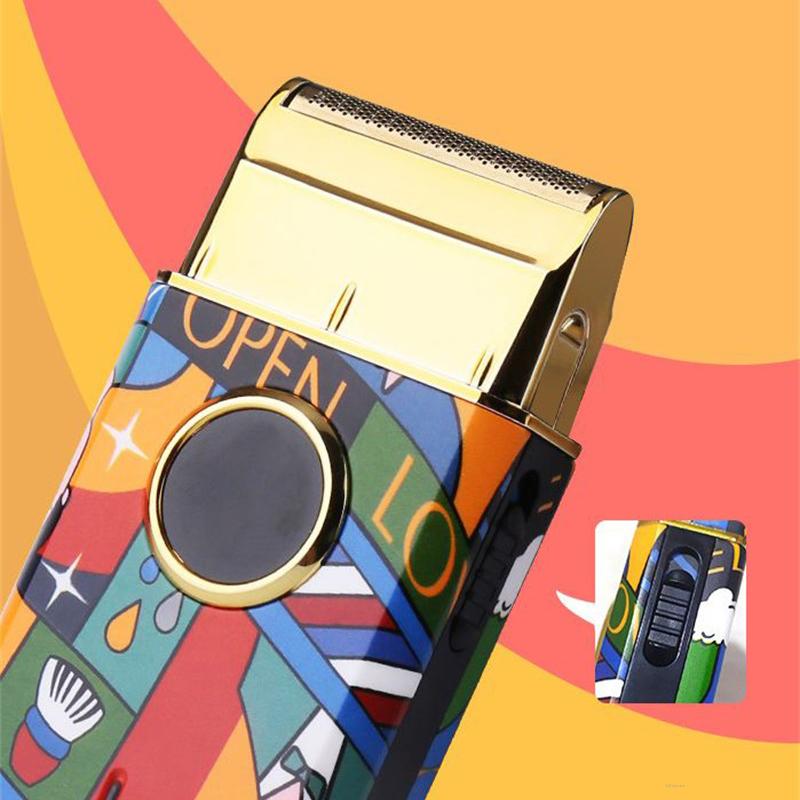 Kemei Titanium Double Foil Shaver Barber Finishing... – Grandado