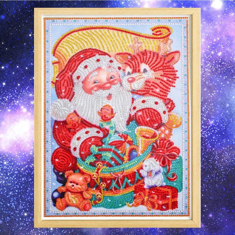 Cute Shining Santa Claus Diamond Painting Christma... – Grandado
