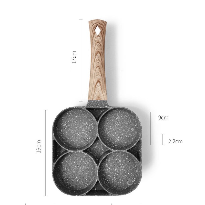 Frying Pan Aluminum Alloy Omelette Pans Black Non-... – Grandado