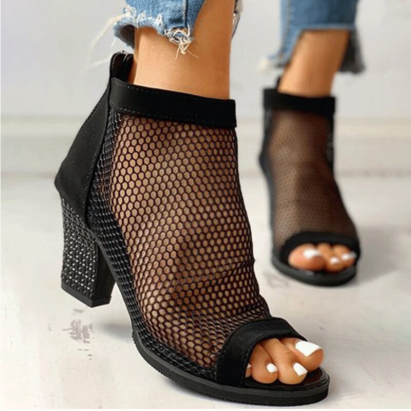 Popular Summer Mesh Style Leopard Sandals Western ... – Grandado