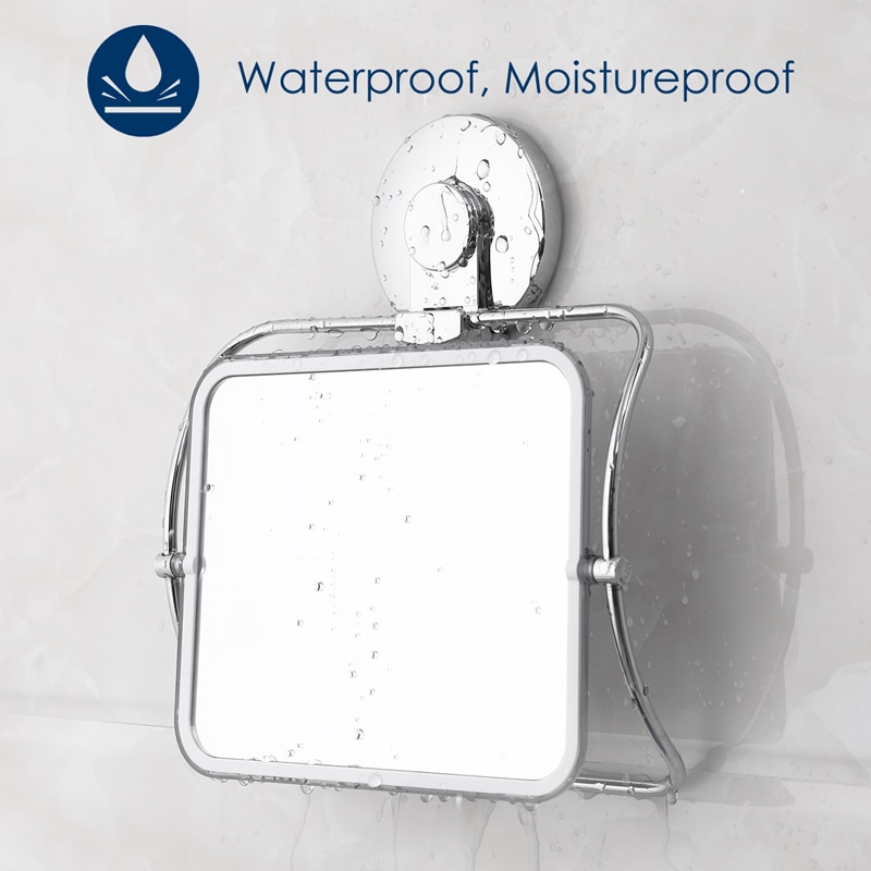 TAILI Wall Mounted Chrome Square Mirror For Bathro... – Grandado