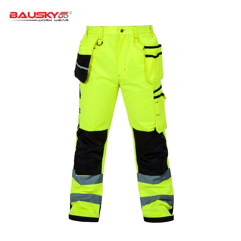 Functional reflective clothing work trousers cargo... – Vicedeal