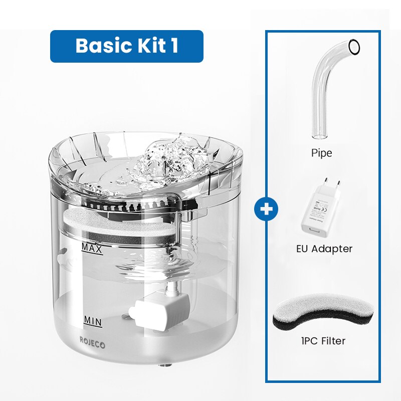Rojeco 2L Automatische Kat Fontein Houtskool Filte... – Vicedeal