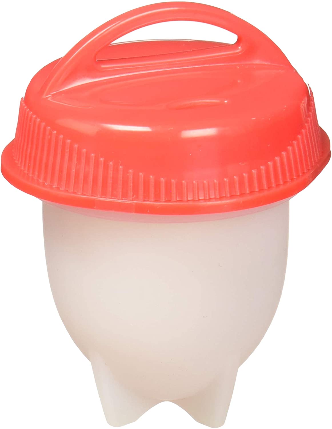 Silicone 6 Egg Boiling Cooking Apparatus Red White... – Grandado