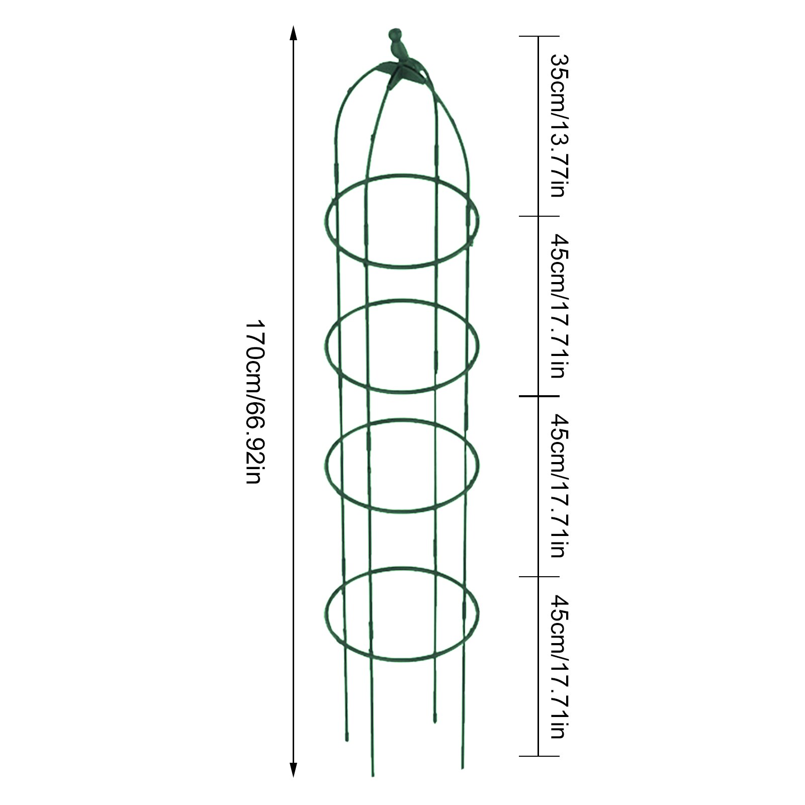Height AdjustableTower Obelisk Garden Trellis Plan... – Grandado