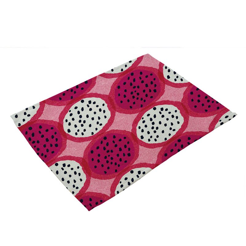 1Pcs Banana Pineapple Fruit Pattern Placemat Cotto... – Grandado