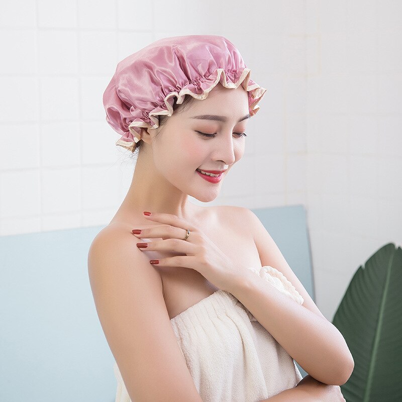 Thick Waterproof Bath Cap Double Layer Thicked Bat... – LovingPrices