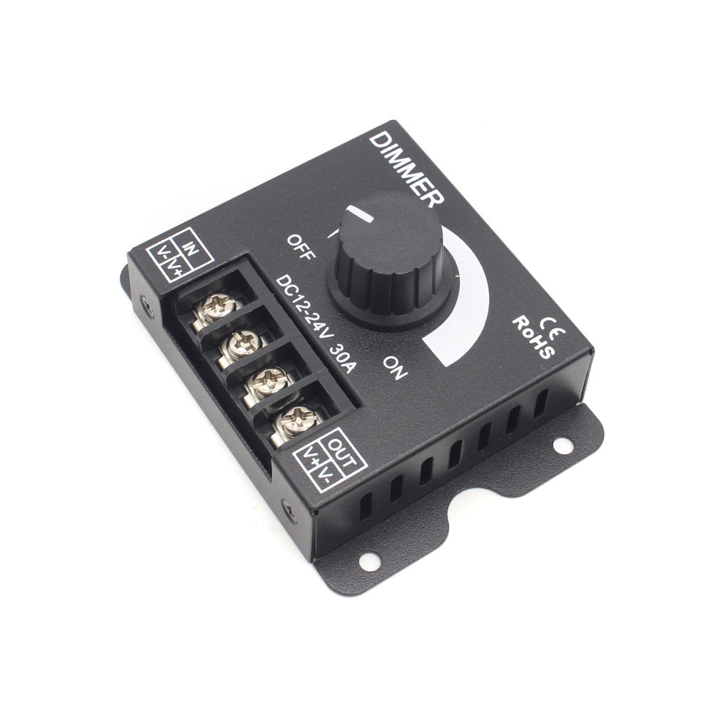 Knop LED Dimmer 12V 24V DC 30A 360W Roterende Cont... – Grandado