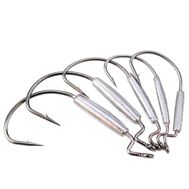 5pcs/lot Fishing Hooks Lead Jig Head Barbed Lead H... – Grandado