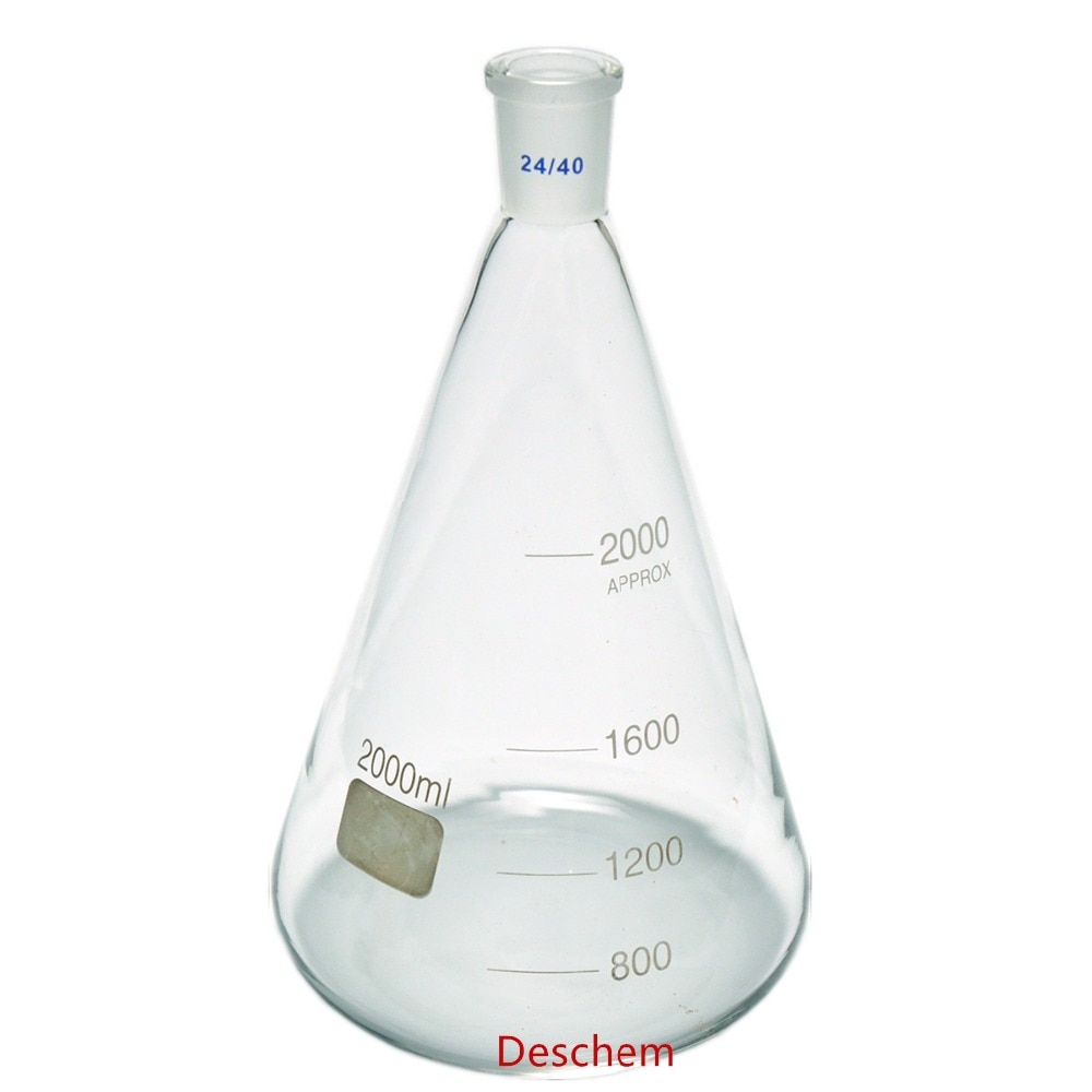 2000ml,24/40,Glass Erlenmeyer Flask,2 Litre,Conica... – Vicedeal