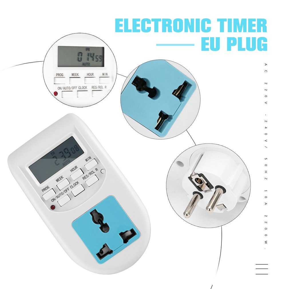 Eu Plug Energy Saving Timer Programmable Electroni Grandado