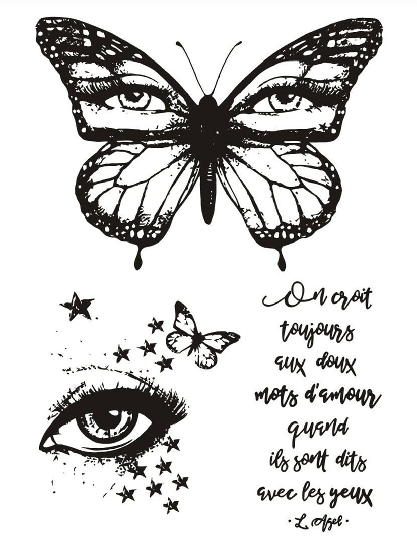 CLEAR STEMPEL Eye DIY Plakboek Card album papier a... – Vicedeal