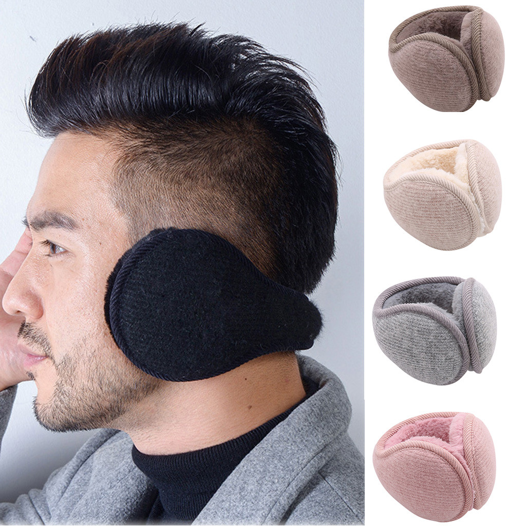 Unisex Black Earmuff Winter Ear Muff Wrap Band War... – Vicedeal