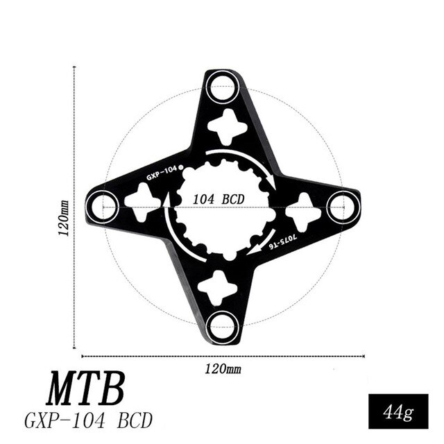 MTB Mountainbike Kurbel GXP Zu BCD 104mm Spinne Ad... – Grandado