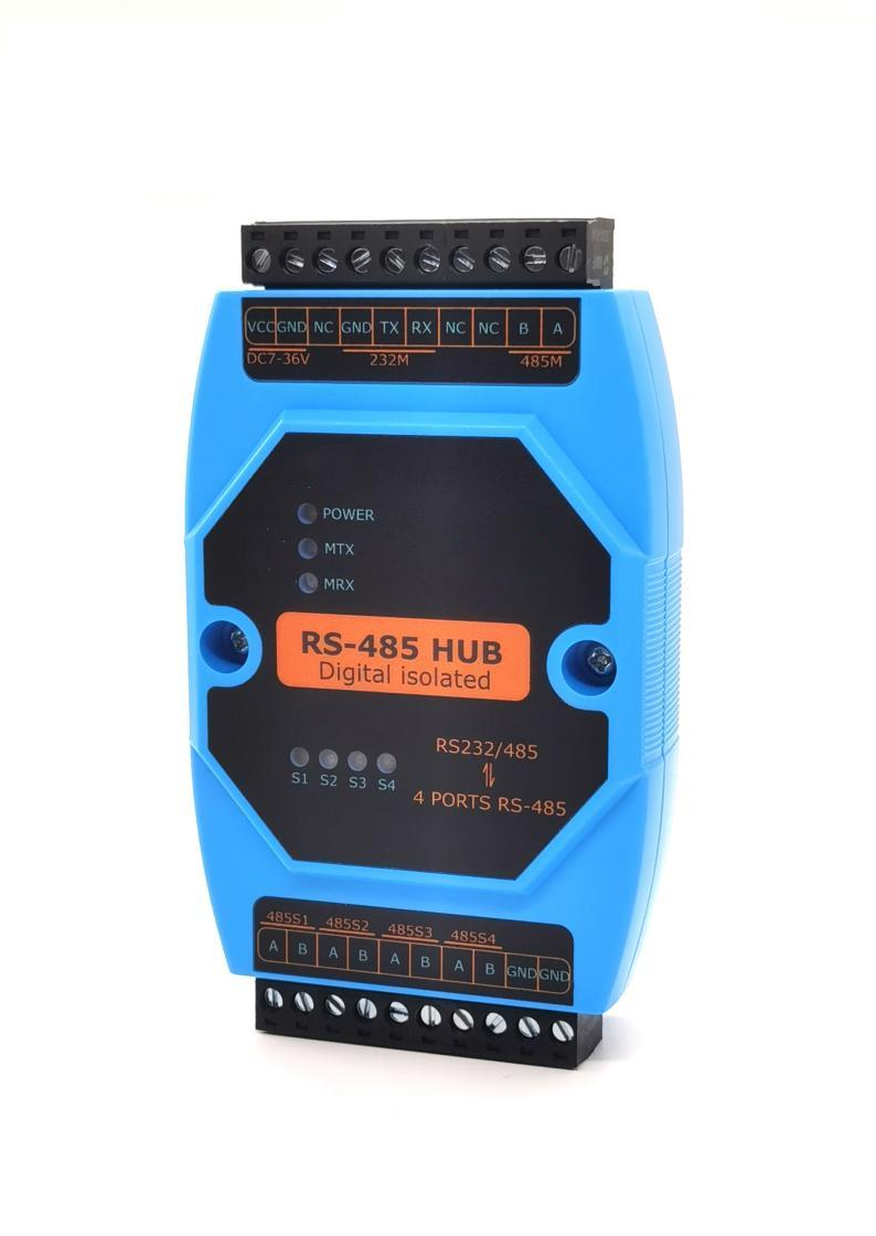 RS485/RS232 to 4-channel RS485 Converter Industria... – Vicedeal