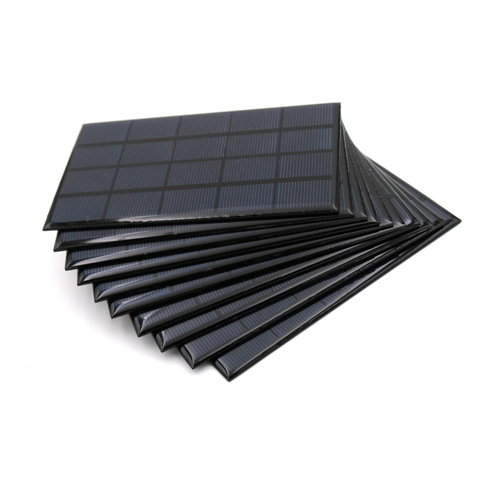 10pcs x 2W 5V Solar Panel Charger Pane Fast DIY Outdoor Battery Charger ...