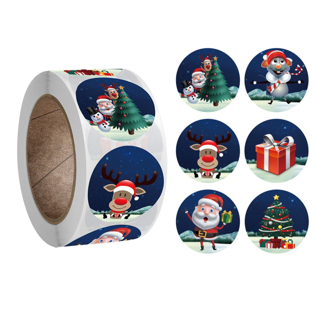 # 1PC Roll Pack Sticker Christmas Decorating 1 Rol... – Grandado