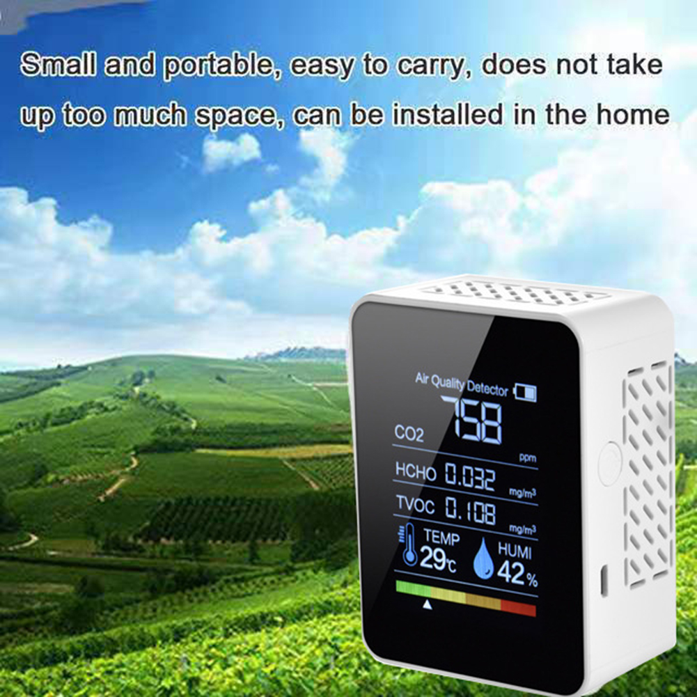 Carbon Dioxide Meter 5 in1 Multifunctional Air Mon... – Grandado