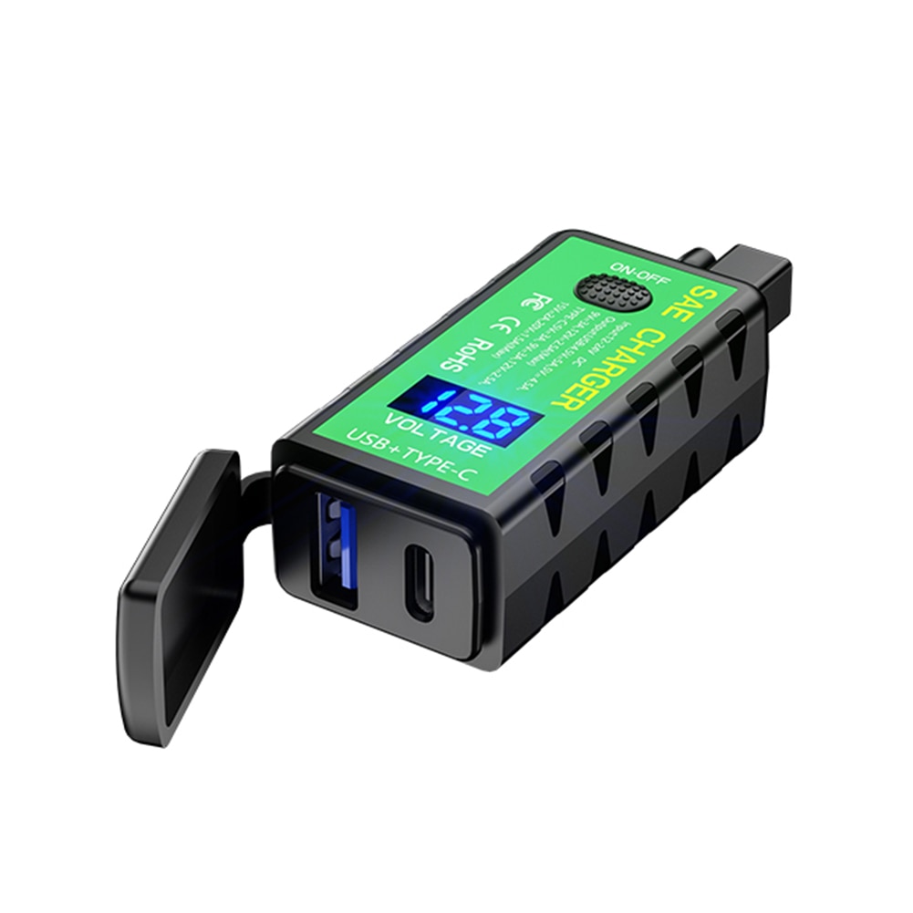 Dual USB Motorcycle Charger 12V SAE to USB Waterpr... – Grandado