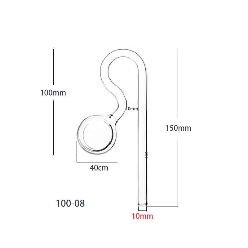 VIV Glass Spin Outflow Pipe Unique Looking Pipe Lo... – Vicedeal