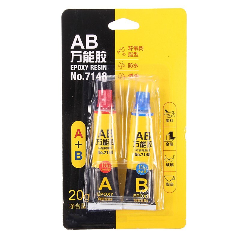 2 pcs/set Epoxy Resin Contact Adhesive Super Glue ... – Vicedeal